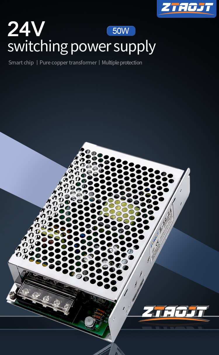 China S-50-24 AC to DC24v 50w Switching Power Supply for led ...