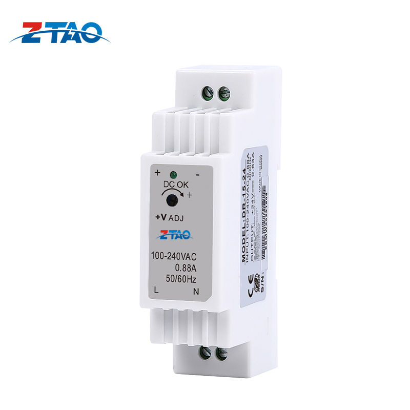 China DIN Rail AC/DC 24V 15W 0.625A Led Driver Switching Mode Power ...