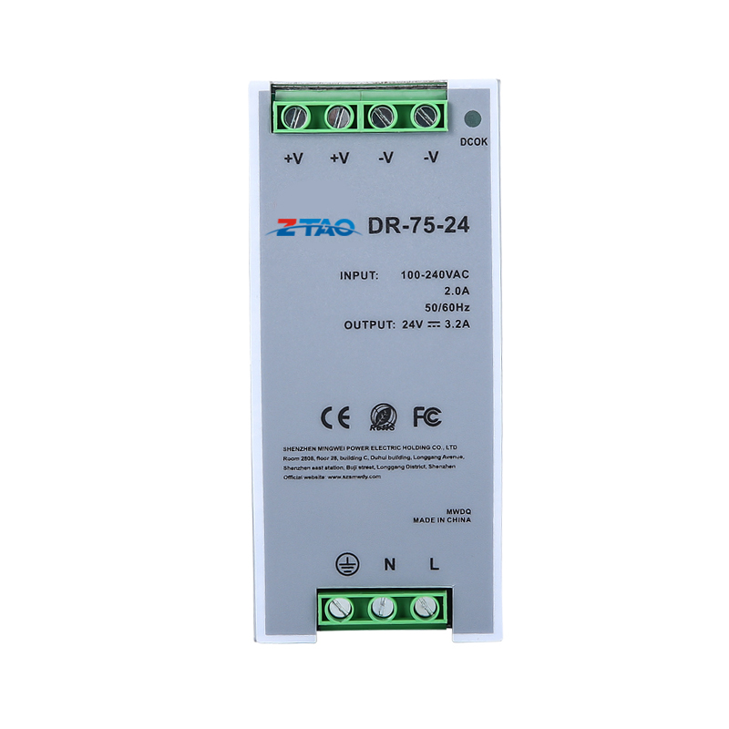 Smps 24vdc Meanwell 24v 3.2a 75w Industrial Din Rail Switching Mode ...