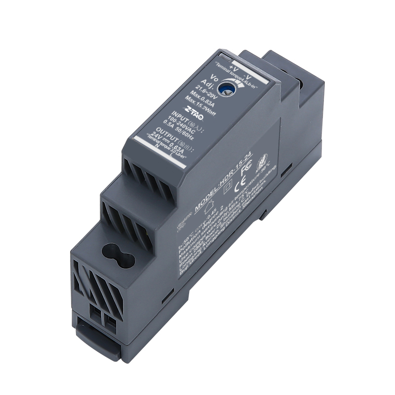Hdr-15-24 15w Small Volume Rail Type 24v 0.63a Switching Power Supply ...