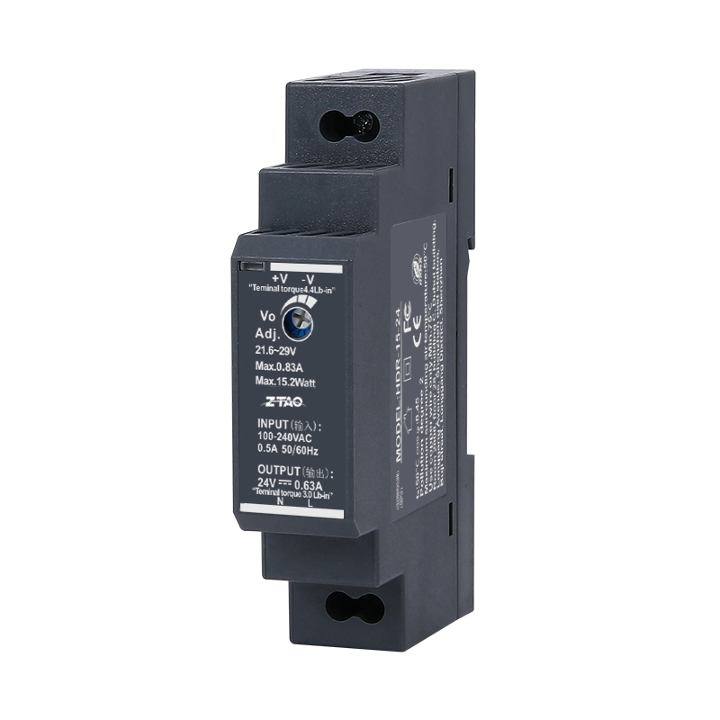 Hdr-15-24 15w Small Volume Rail Type 24v 0.63a Switching Power Supply ...