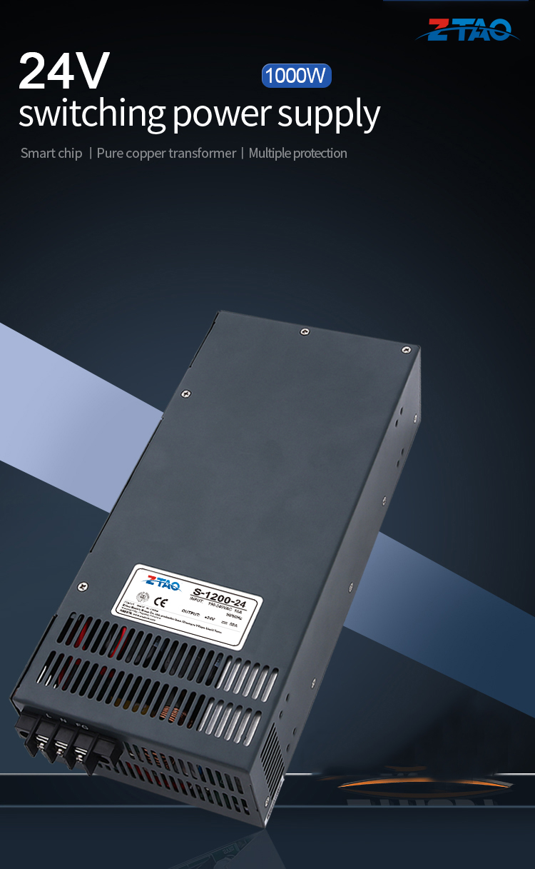 China S-1200-12 Single Output 12V 100A 1200w AC to DC Switching Power ...