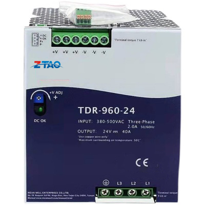 Tdr Switching Power Supply 240W 480W 960W 24V 40A Pfc DIN Rail Three ...