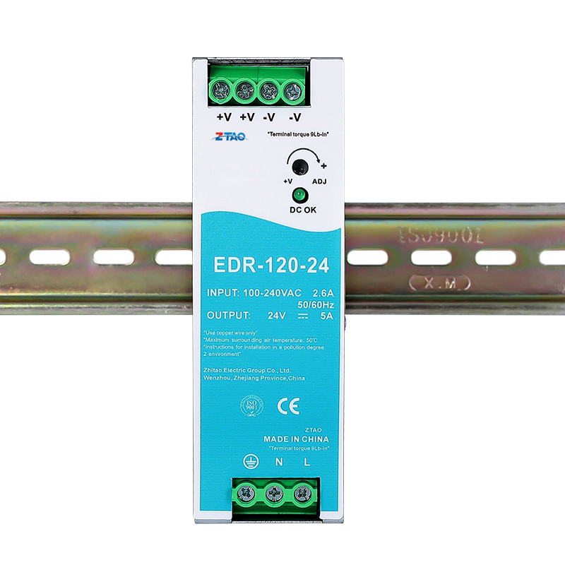 China 120W EDR-120-24 24V 5A 12V 10A 120W Din Rail Switching Mode Power Supply Manufacturers ...